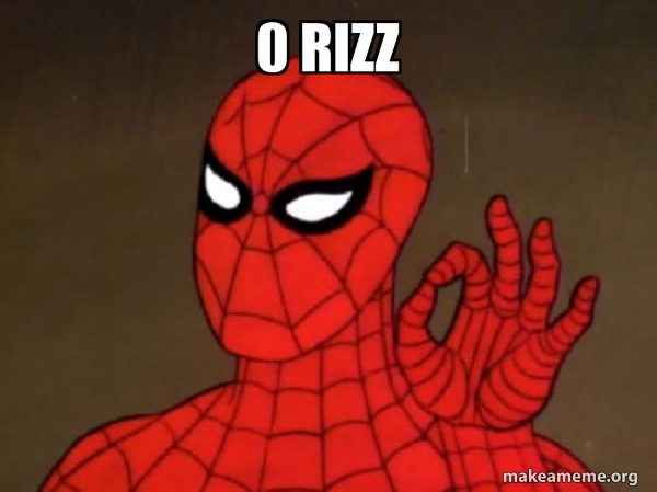 0 rizz - Spiderman - Care factor Zero Meme Generator