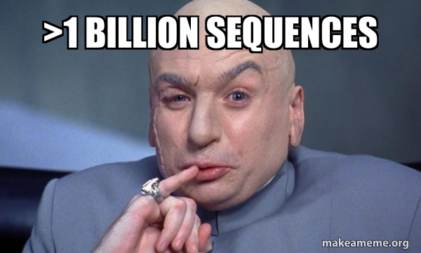 >1 Billion sequences - You Complete Me Meme Generator