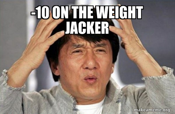 -10 on the Weight Jacker - Jackie Chan Why? Meme Generator