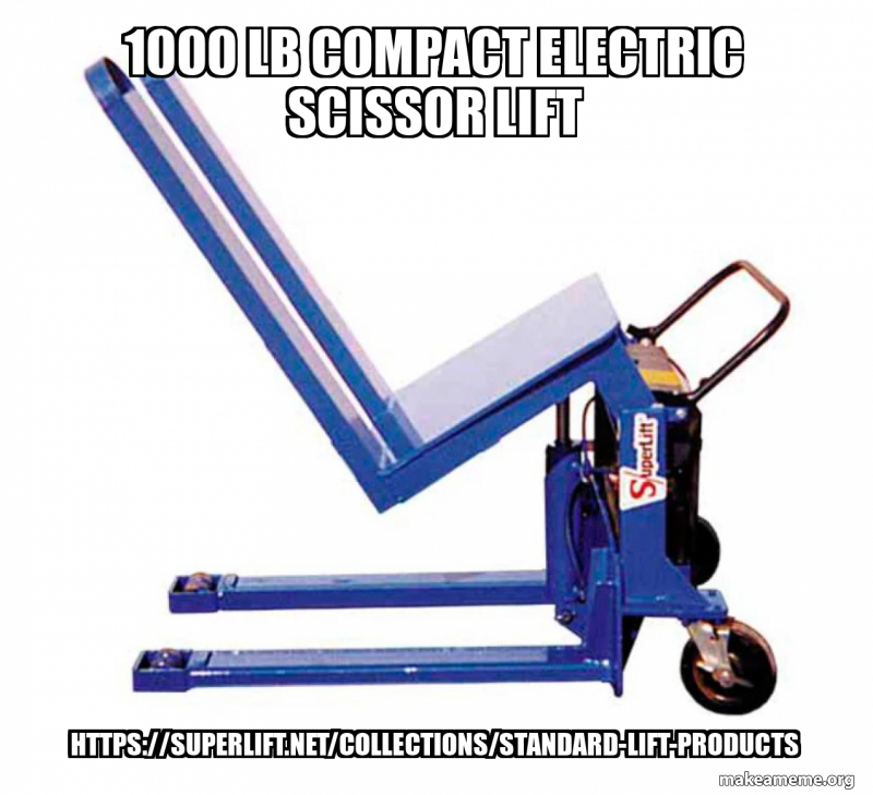 1000 Lb Compact Electric Scissor Lift https://superlift.net/collections ...