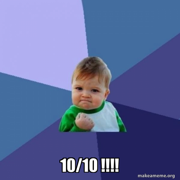 10/10 !!!! - Success Kid Meme Generator