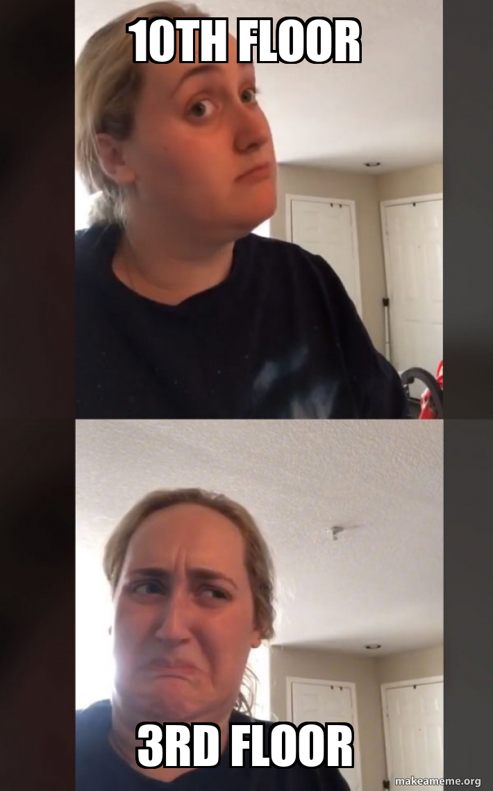 10th Floor 3rd Floor - Kombucha Girl Meme Generator