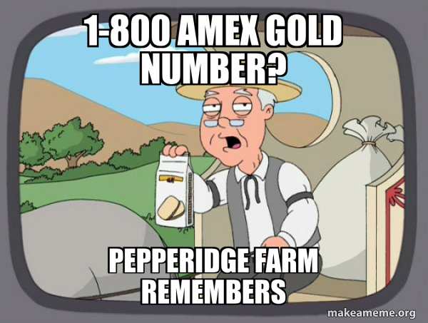 1-800 Amex Gold Number? Pepperidge Farm remembers - Pepperidge Farm ...
