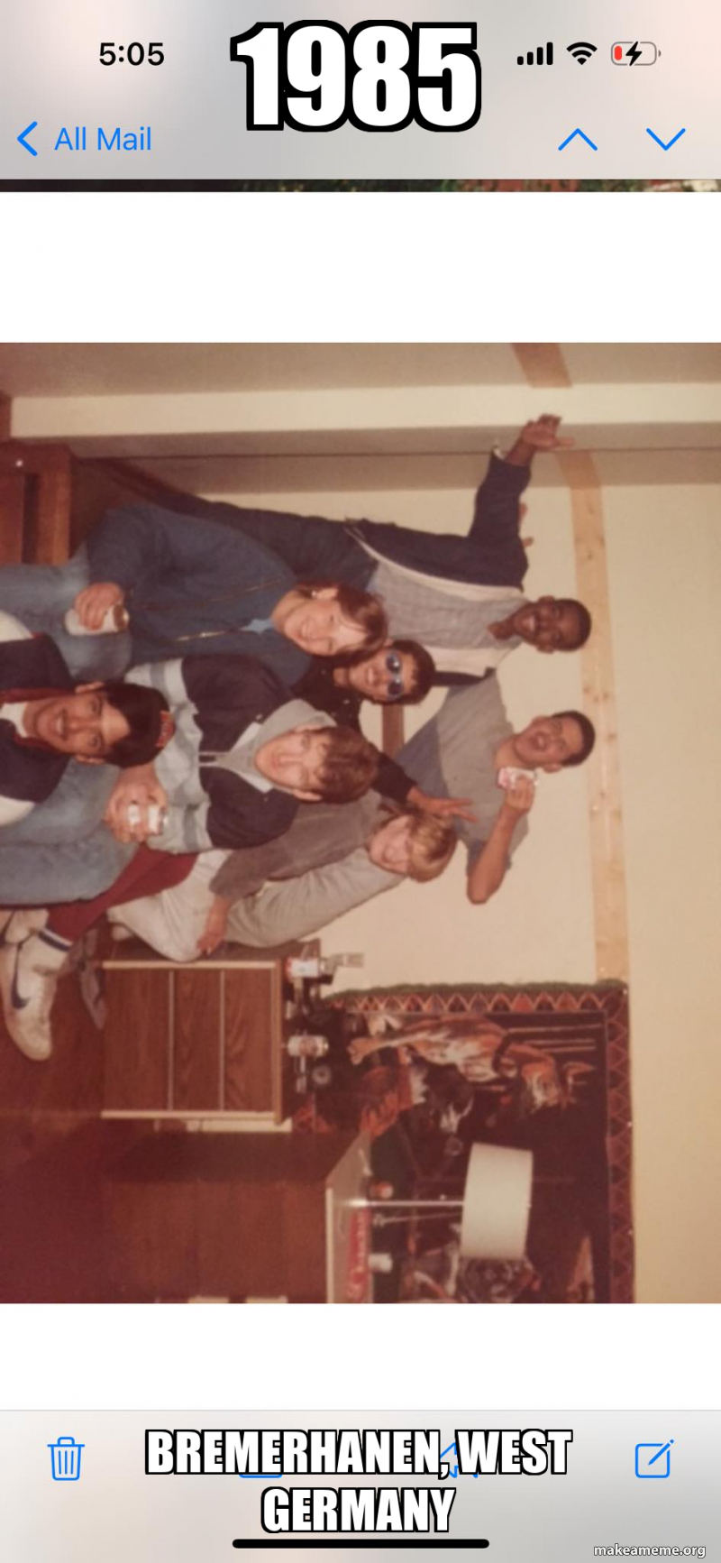 1985 Bremerhanen, west Germany Meme Generator