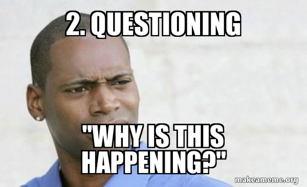 2. QUESTIONING "Why is this happening?" - Confused Black Man Meme Generator
