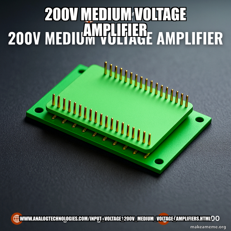 200V Medium Voltage Amplifier www.analogtechnologies.com/input_voltage ...