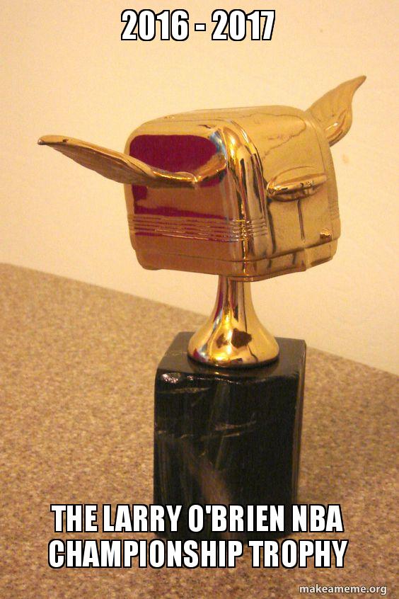 2016 - 2017 The Larry O'Brien NBA Championship Trophy - The Toaster ...