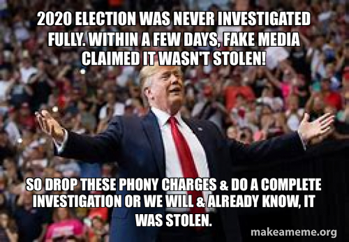 2020 election was NEVER investigated fully. Within a few days, Fake ...