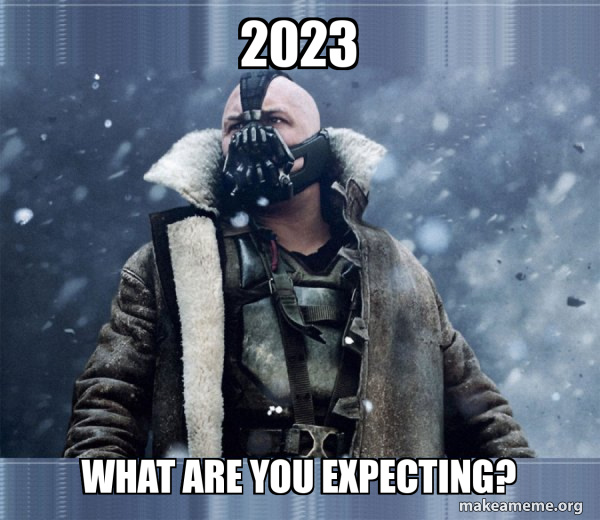 2023 What are you Expecting? - Bane (born into it, molded by it) Meme ...