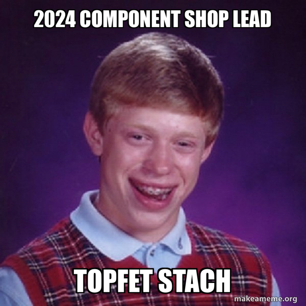2024 component shop lead Topfet stach - Bad Luck Brian Meme Generator