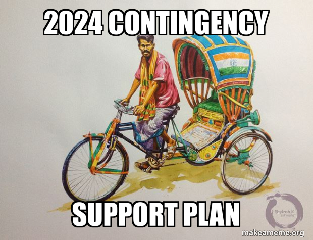 2024 cONTINGENCY sUPPORT pLAN Meme Generator