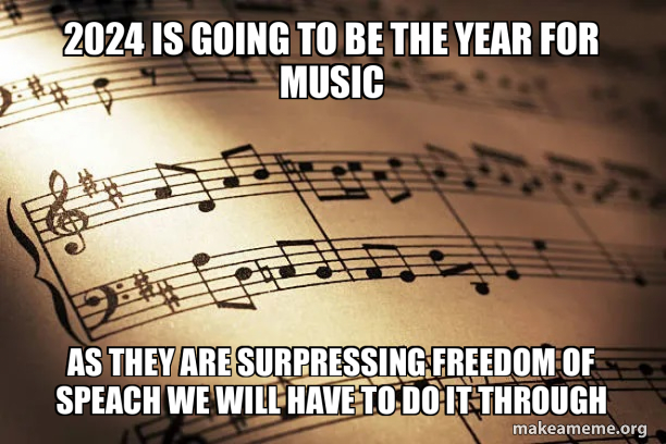 2024 is gOING TO BE THE YEAr FOR MUSIC AS THEY ARE SURPRESSING FREEDOM ...
