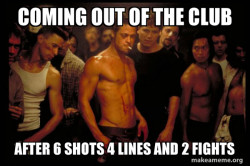 Fight Club Meme Generator Template
