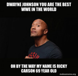 Dwayne Johnson (The Rock) Meme Generator Template