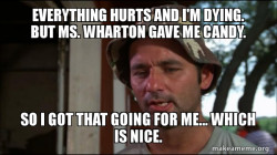 Bill Murry Caddyshack (So I got that going for me) Meme Generator Template