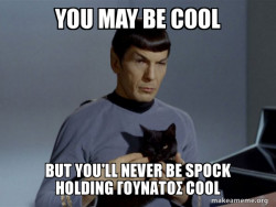 Spock and Cat Meme Meme Generator Template