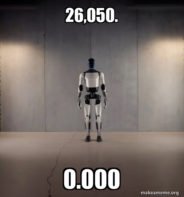26,050. 0.000 - Tesla Robot Meme Generator