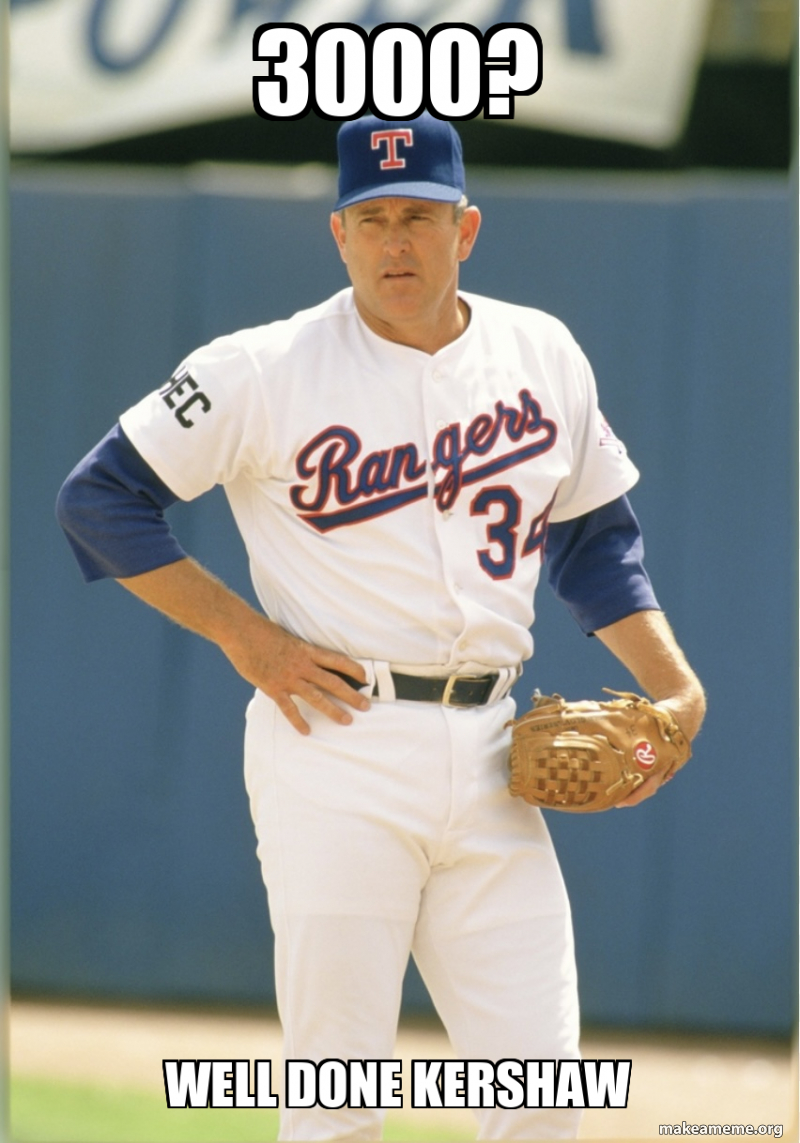 3000? Well done kershaw Meme Generator