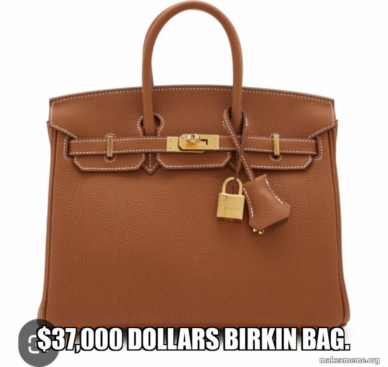 $37,000 DOLLARS BIRKIN BAG. Meme Generator