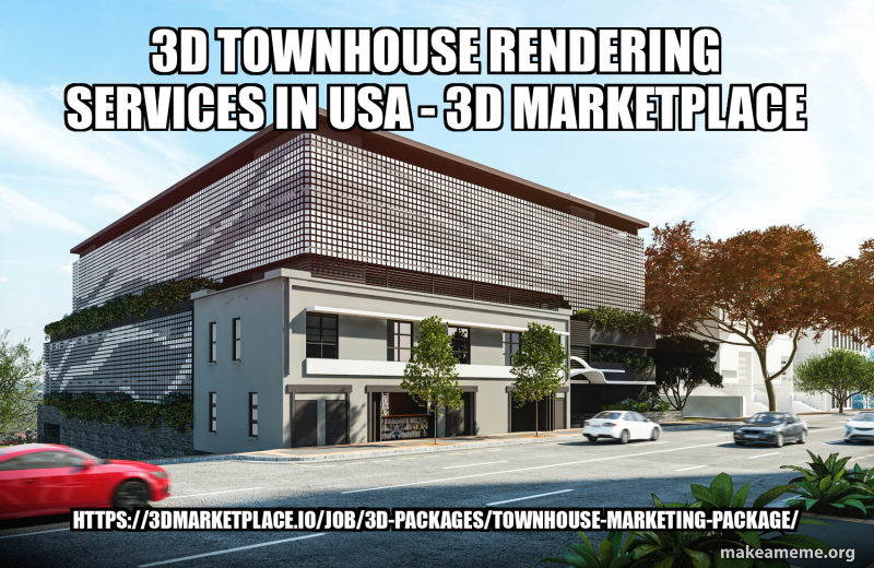 3D Townhouse Rendering Services in USA - 3D Marketplace https ...