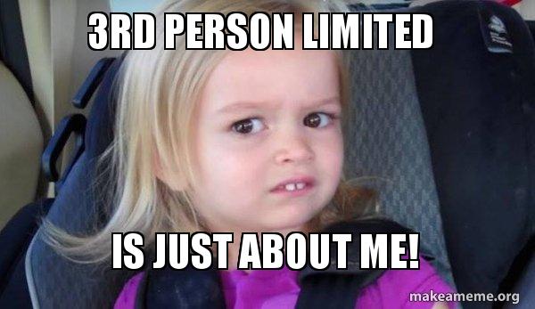 3rd person limited is just about me! - Side-Eyes Chloe Meme Generator