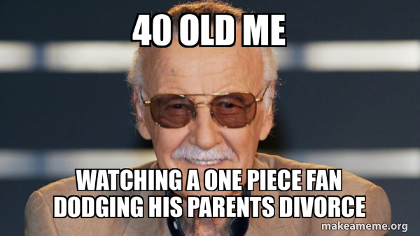 40 old me watching a one piece fan dodging his parents divorce - Stan ...