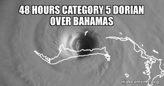 48 HOURS CATEGORY 5 DORIAN OVER BAHAMAS Meme Generator