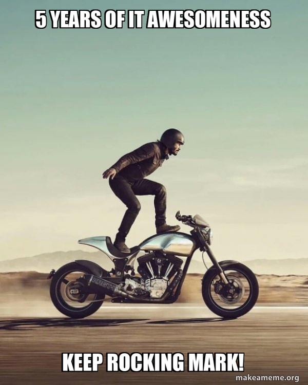 5 Years of IT Awesomeness Keep Rocking Mark! - Keanu Reeves Stunt Bike ...