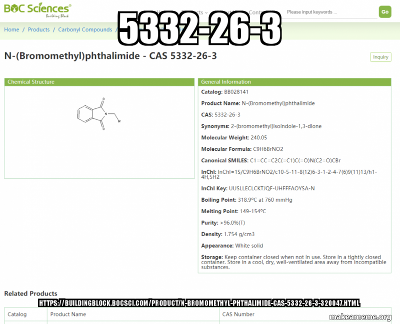 5332-26-3 https://buildingblock.bocsci.com/product/n-bromomethyl ...