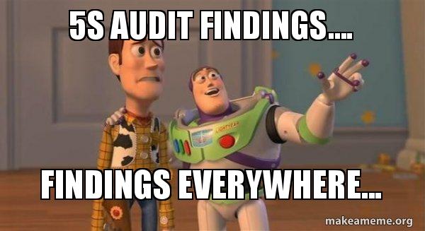 5S audit findings.... Findings everywhere... - Buzz and Woody (Toy ...