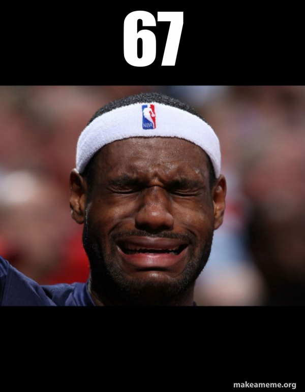 67 - Lebron Crying Meme Generator