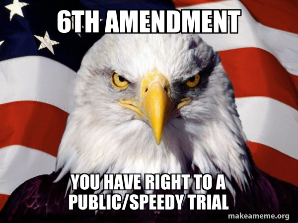 6th Amendment You have right to a Public/Speedy trial - American Pride ...