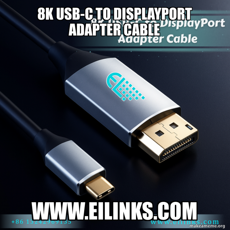 8K USB-C to DisplayPort Adapter Cable www.eilinks.com - Dongguan ...