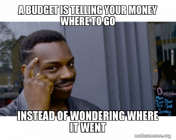 A budget is telling your money where to go instead of wondering where ...