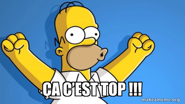Ça c’est top !!! - Happy Homer Meme Generator