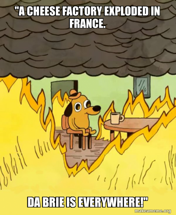 "A cheese factory exploded in France. Da brie is everywhere!" - This Is ...