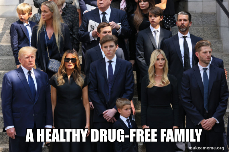 A healthy drug-free family Meme Generator