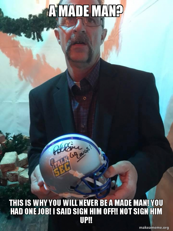 a made man? this is why you will never be a made man! you had one job ...