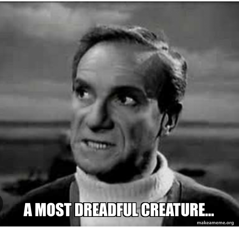 A most dreadful creature... Meme Generator