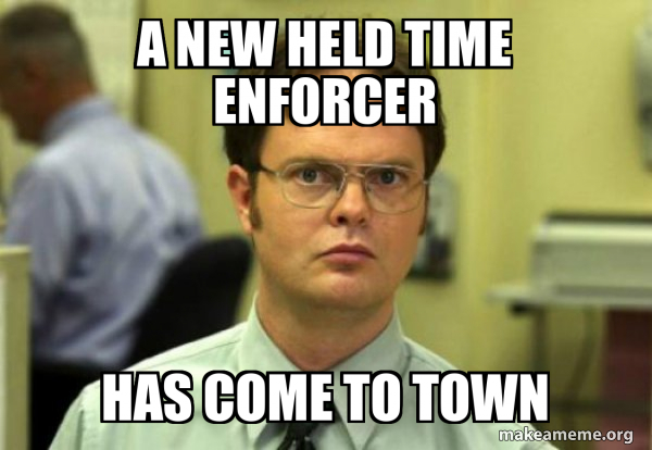 A NEW HELD TIME ENFORCER HAS COME TO TOWN - Schrute Facts (Dwight ...