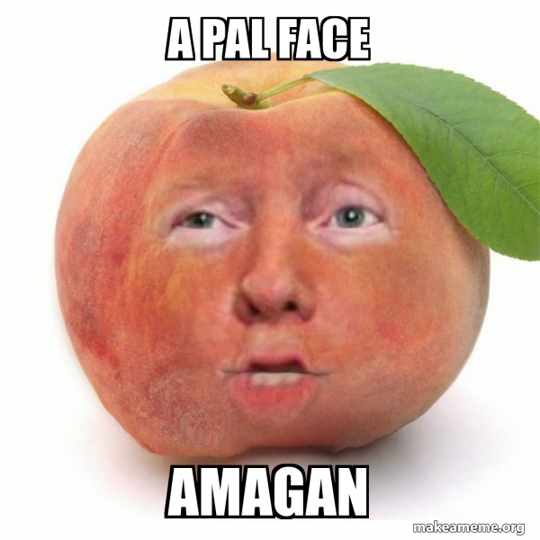 A pal face Amagan - Impeached Donald Trump Meme Generator