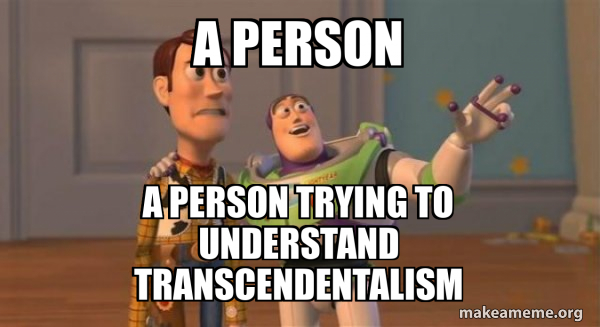 a person a person trying to understand transcendentalism - Buzz and ...