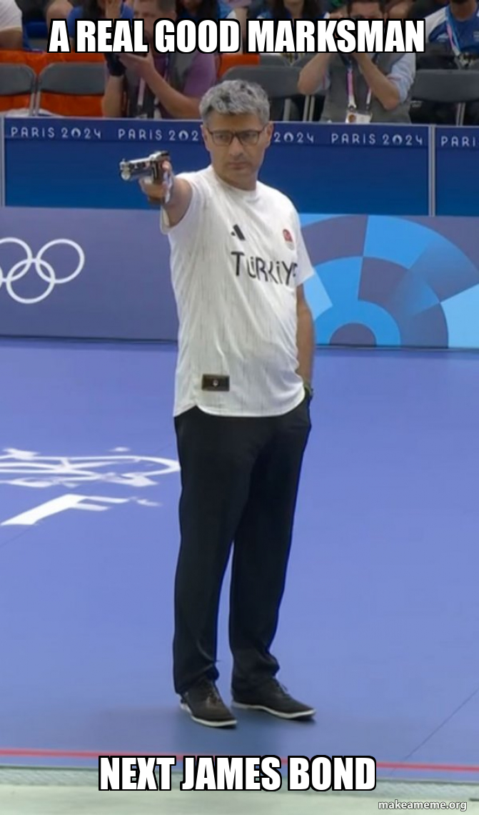 A real good marksman Next James Bond - Yusuf Dikec Meme Generator