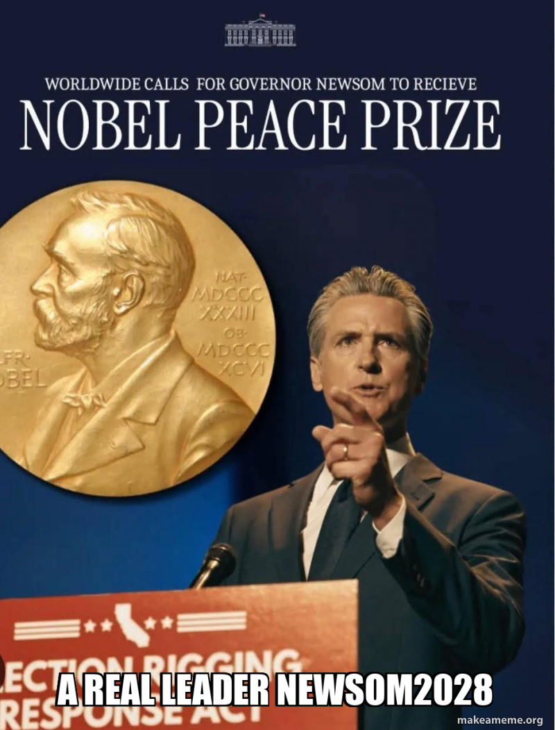 A REAL LEADER NEWSOM2028 Meme Generator