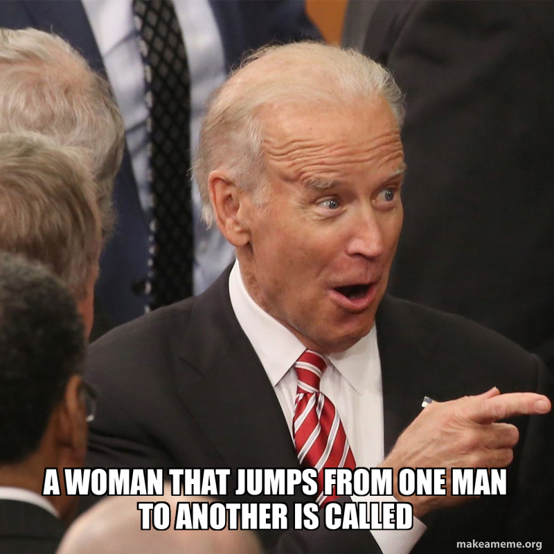 A WOMAN THAT JUMPS FROM ONE MAN TO ANOTHER IS CALLED Meme Generator
