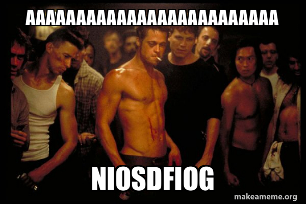 aaaaaaaaaaaaaaaaaaaaaaaaa niosdfiog - Fight Club Meme Generator