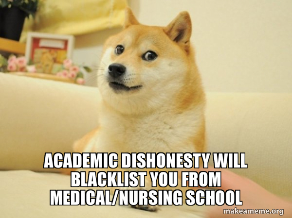 Academic Dishonesty Will Blacklist You From Medical/Nursing School ...
