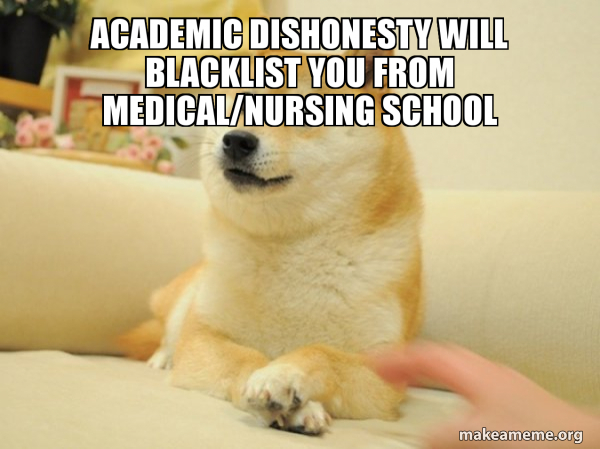Academic Dishonesty Will Blacklist You From Medical/Nursing School ...