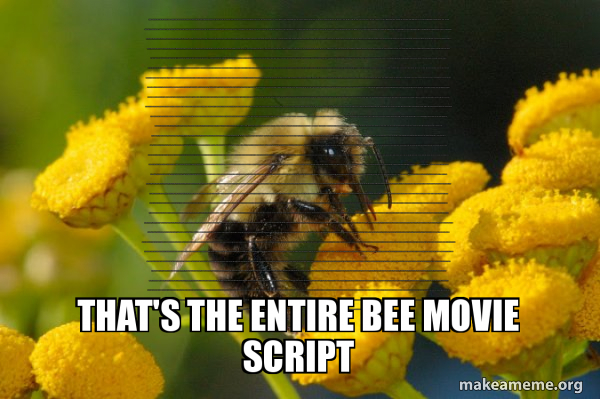 According to all known laws of aviation, there is no way a bee should ...