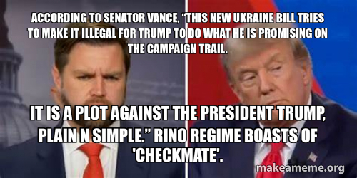 According to Senator Vance, “This new Ukraine bill tries to make it ...